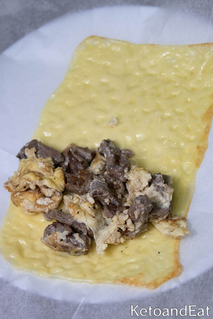 Carnivore Steak Cheese Wrap- Carnivore Recipe