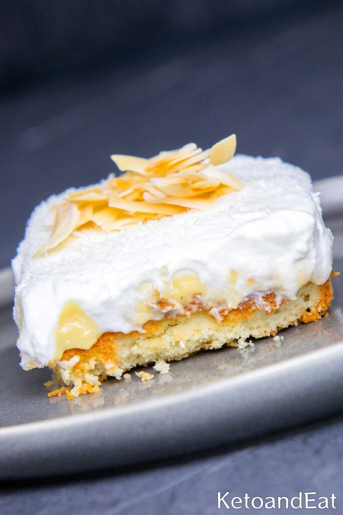 Keto Coconut Cream Cake - Low Carb Recipe (Sugar Free)