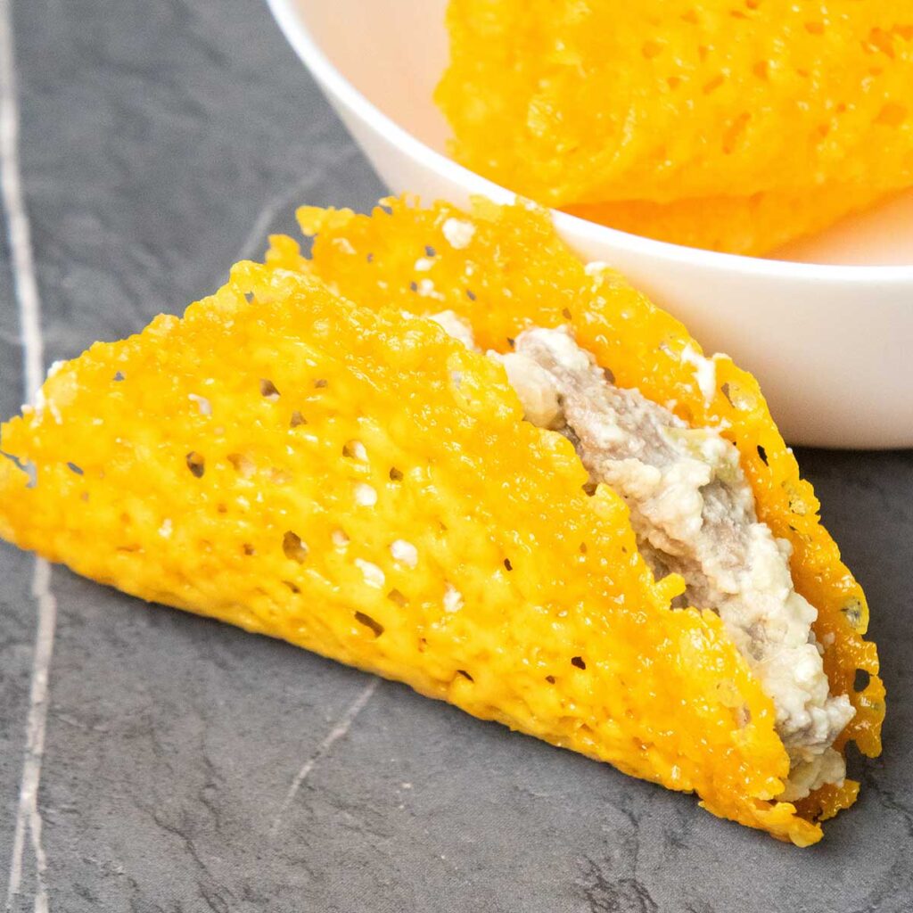 Low Carb Keto Cheese Taco Shells - Easy Recipe
