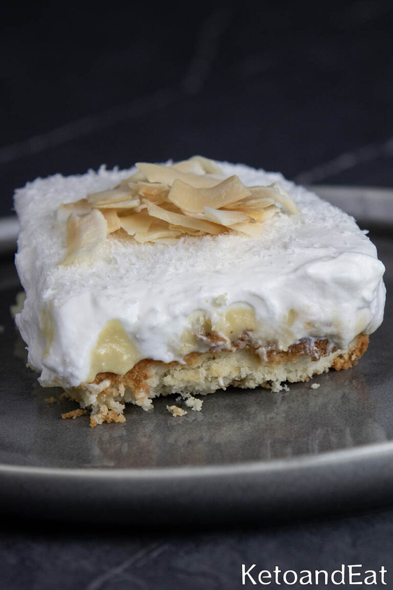Keto Coconut Cream Cake - Low Carb Recipe (Sugar Free)