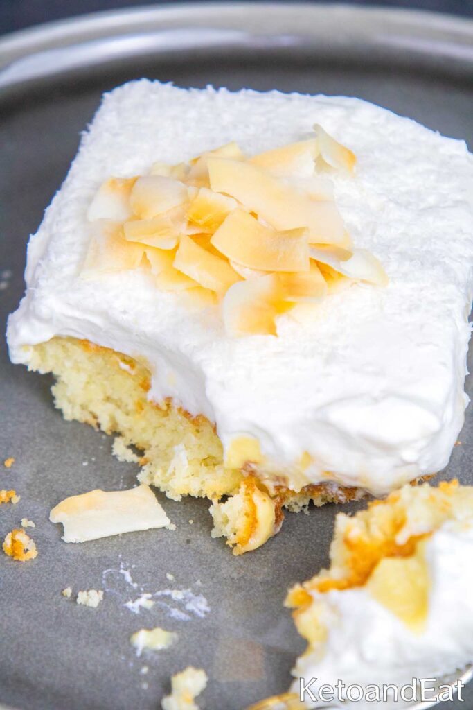 Keto Coconut Cream Cake - Low Carb Recipe (Sugar Free)