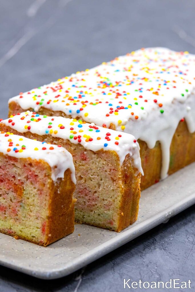 Keto Funfetti Cake Recipe - Sugar Free Party Cake