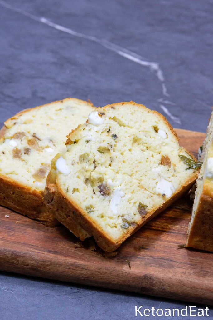 Keto Bacon Feta Bread Recipe - Low Carb Savory Loaf