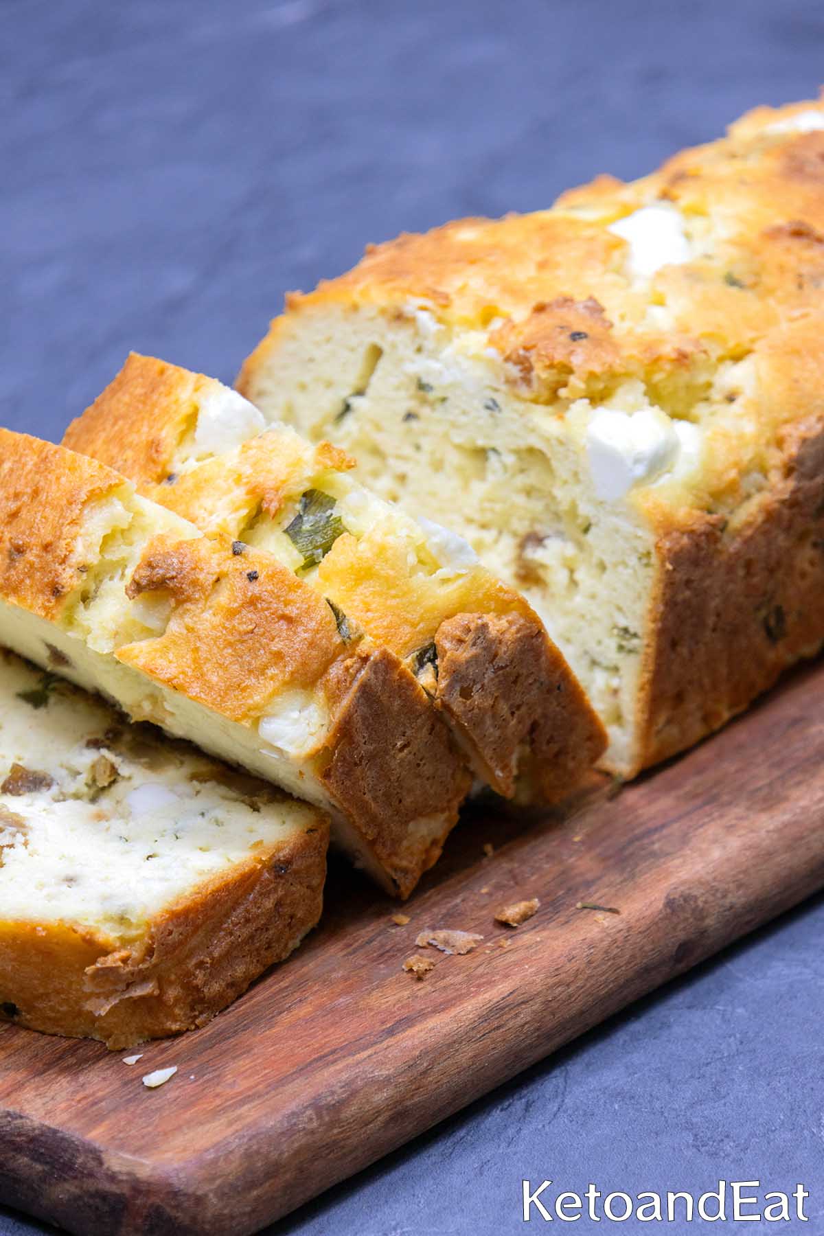 Keto Bacon Feta Bread Recipe - Low Carb Savory Loaf