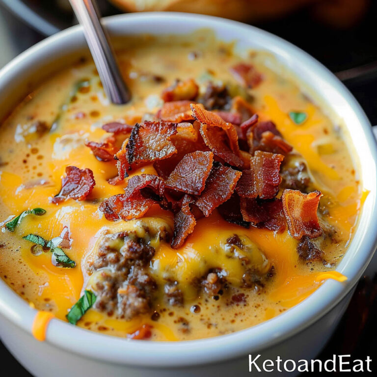 Carnivore Bacon Cheeseburger Soup- PERFECT Recipe