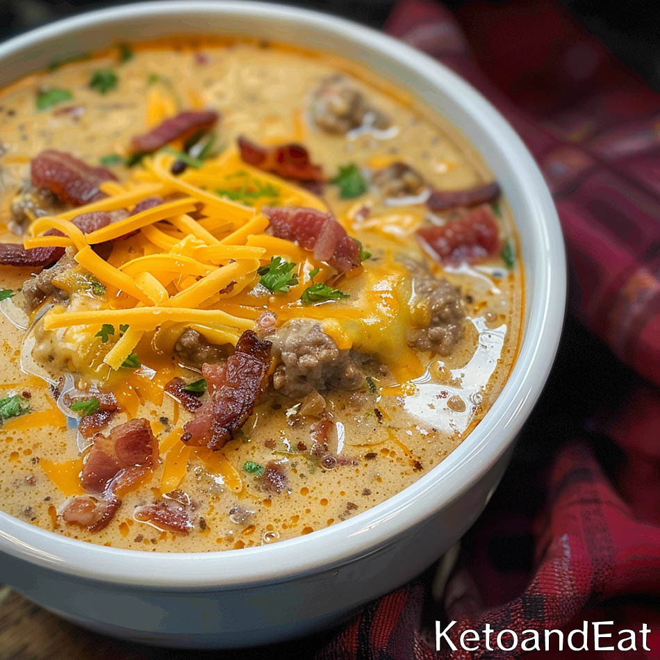 Carnivore Bacon Cheeseburger Soup- PERFECT Recipe