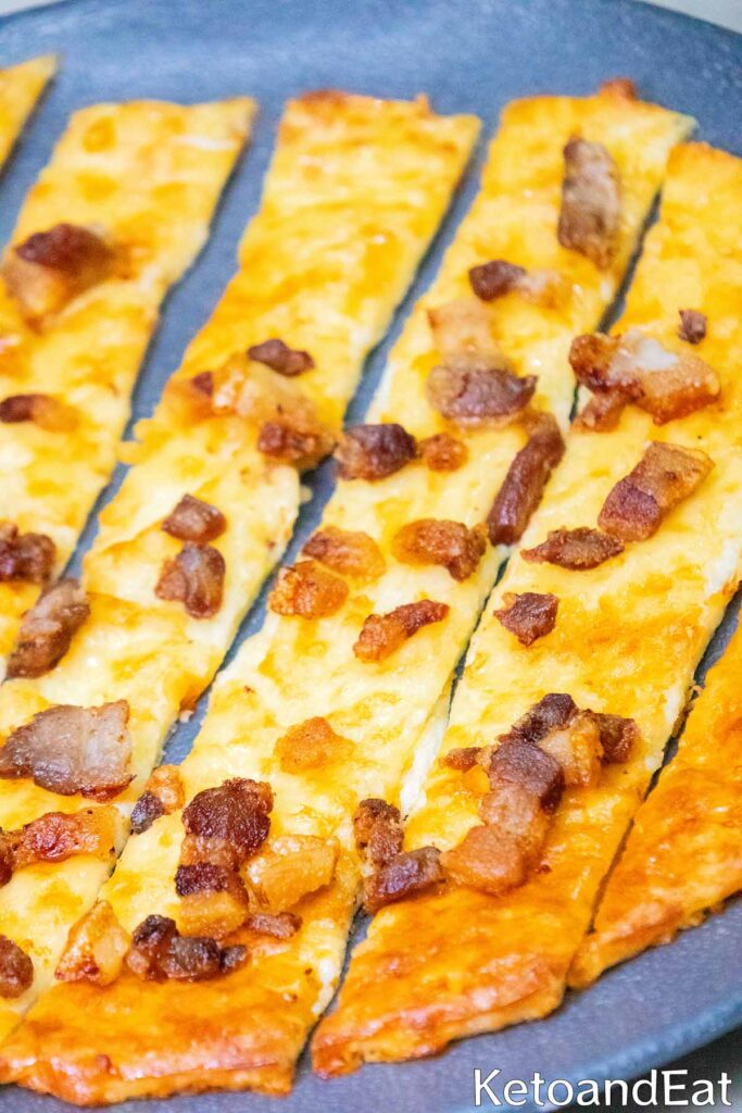 Carnivore Mozzarella Bacon Flatbread - Easy Recipe