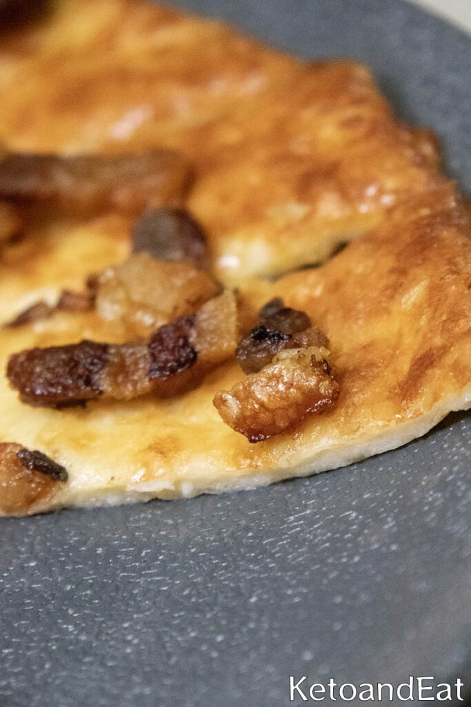 Carnivore Mozzarella Bacon Flatbread - Easy Recipe