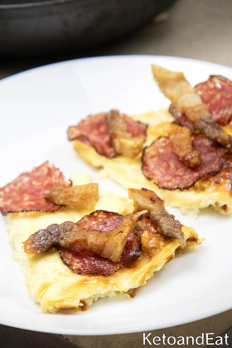 Carnivore Skillet Bacon Pizza Recipe