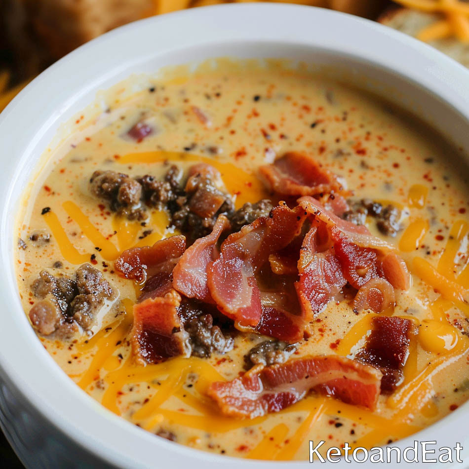 Carnivore Bacon Cheeseburger Soup- PERFECT Recipe