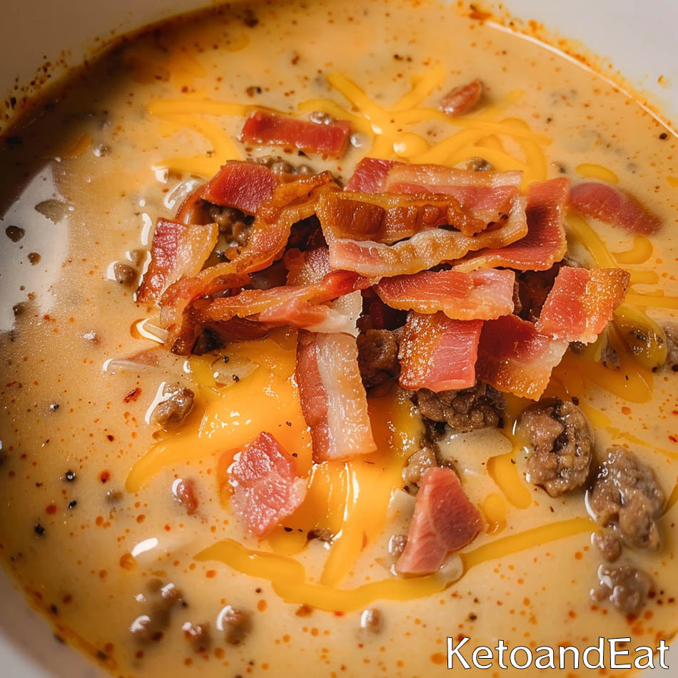 Carnivore Bacon Cheeseburger Soup- PERFECT Recipe