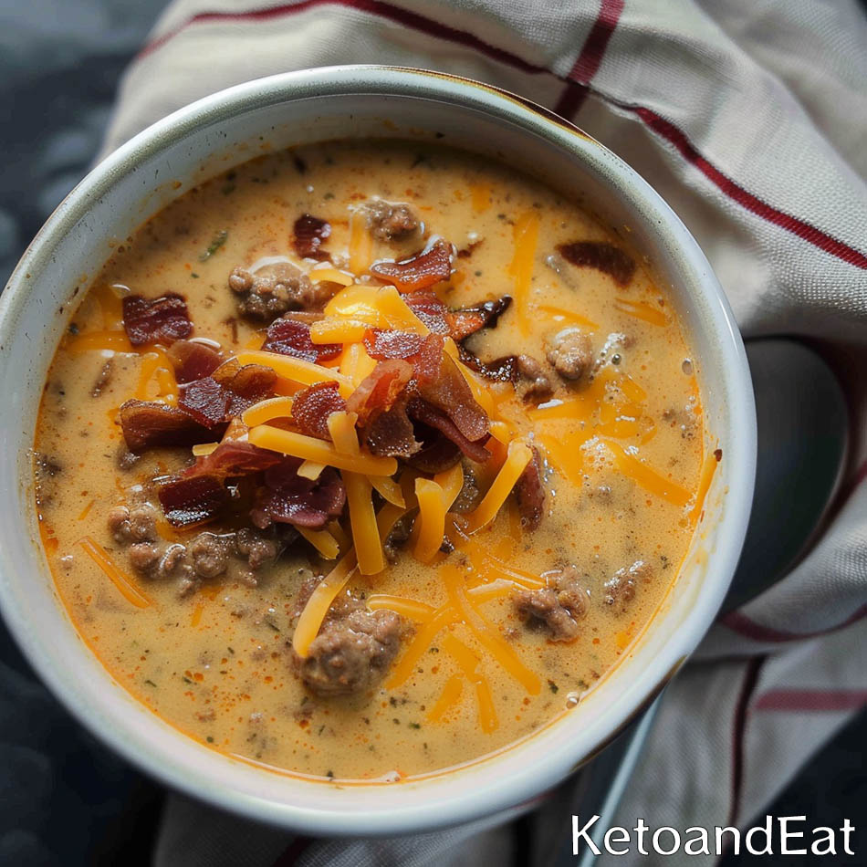 Carnivore Bacon Cheeseburger Soup- PERFECT Recipe